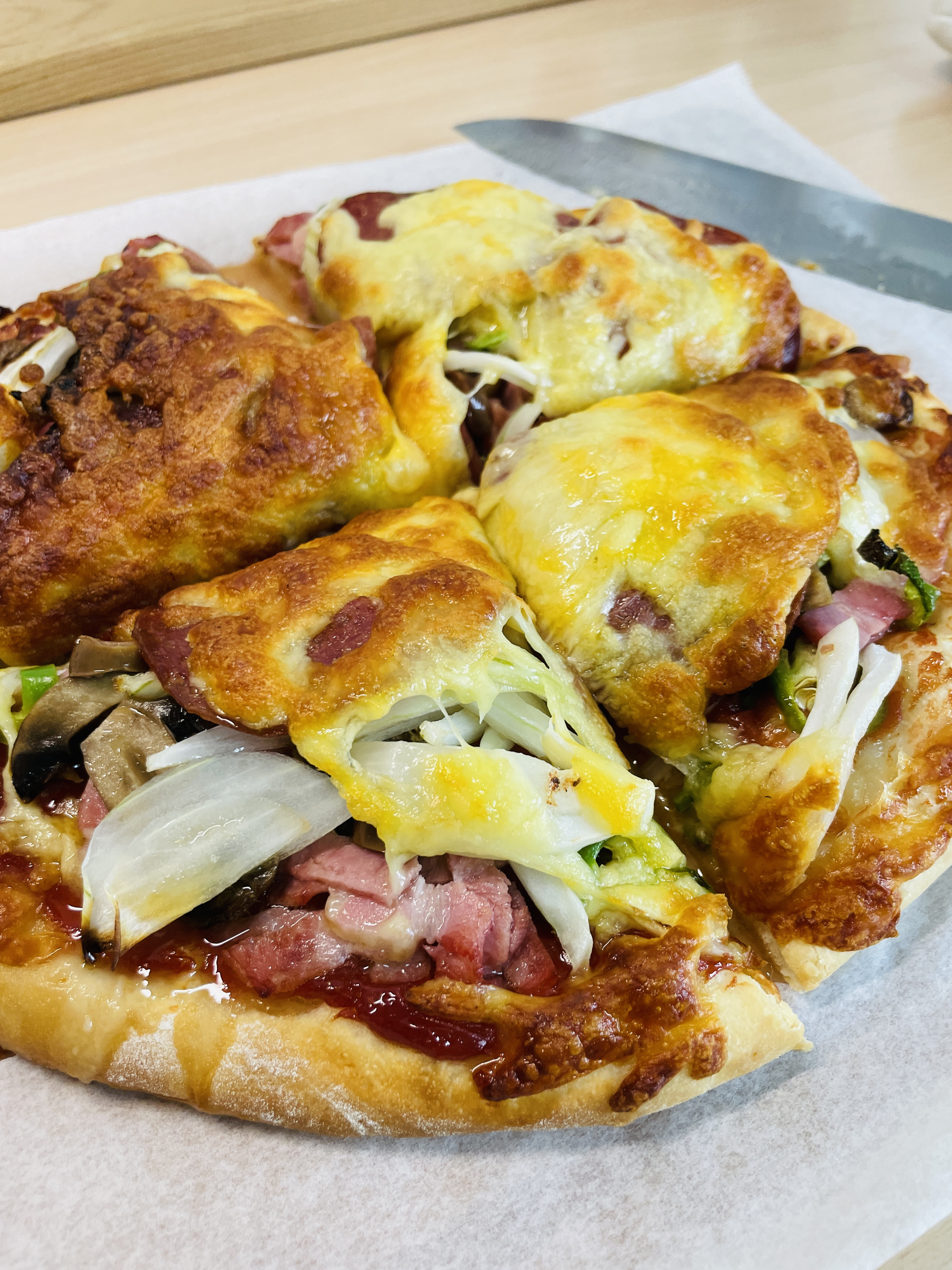 厚片披薩｜過熱水蒸氣烤箱微波爐 by okane - 愛料理